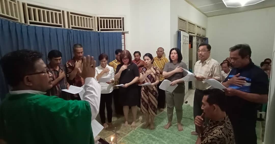 Pelantikan Pengurus Lingkungan Santo Timotius – Santo Yoseph Palembang